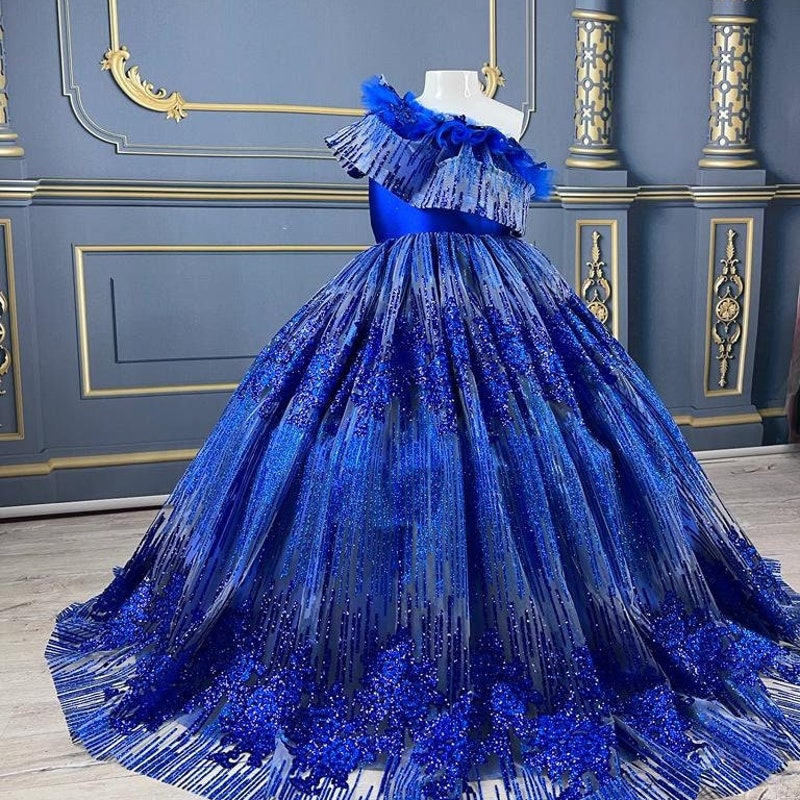 Girls Blue Dress - Etsy
