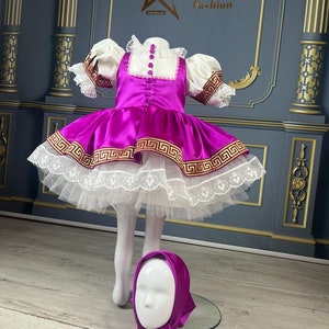 Masha Birthday Costume for Girls, Masha-themed Baby Dress, Knee-length ...