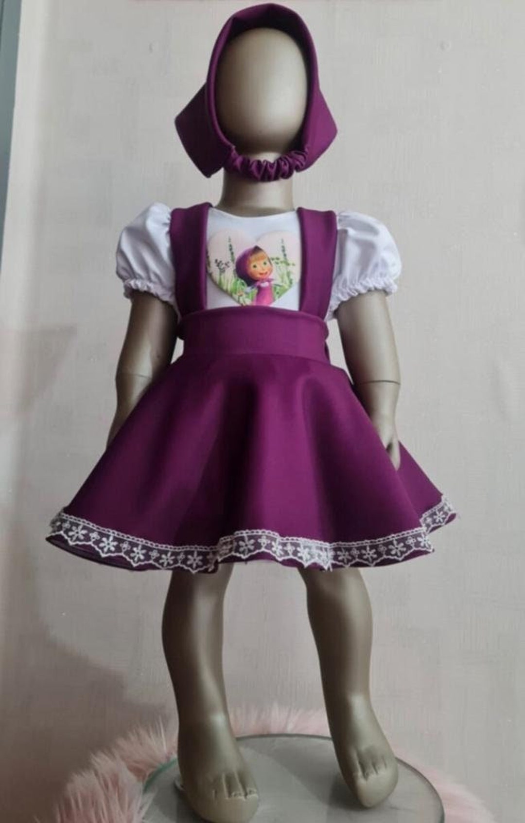 Masha Inspired Costume, Masha and the Bear Inspired Costume, Birthday ...