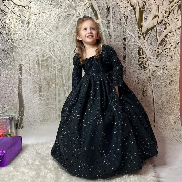 Black Princess Dress - Etsy