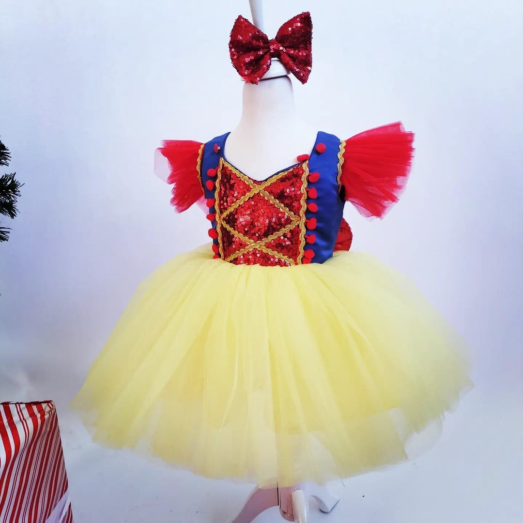 Snow White Costume With Cloak, Snow White Tutu Dress, Princess Birthday ...