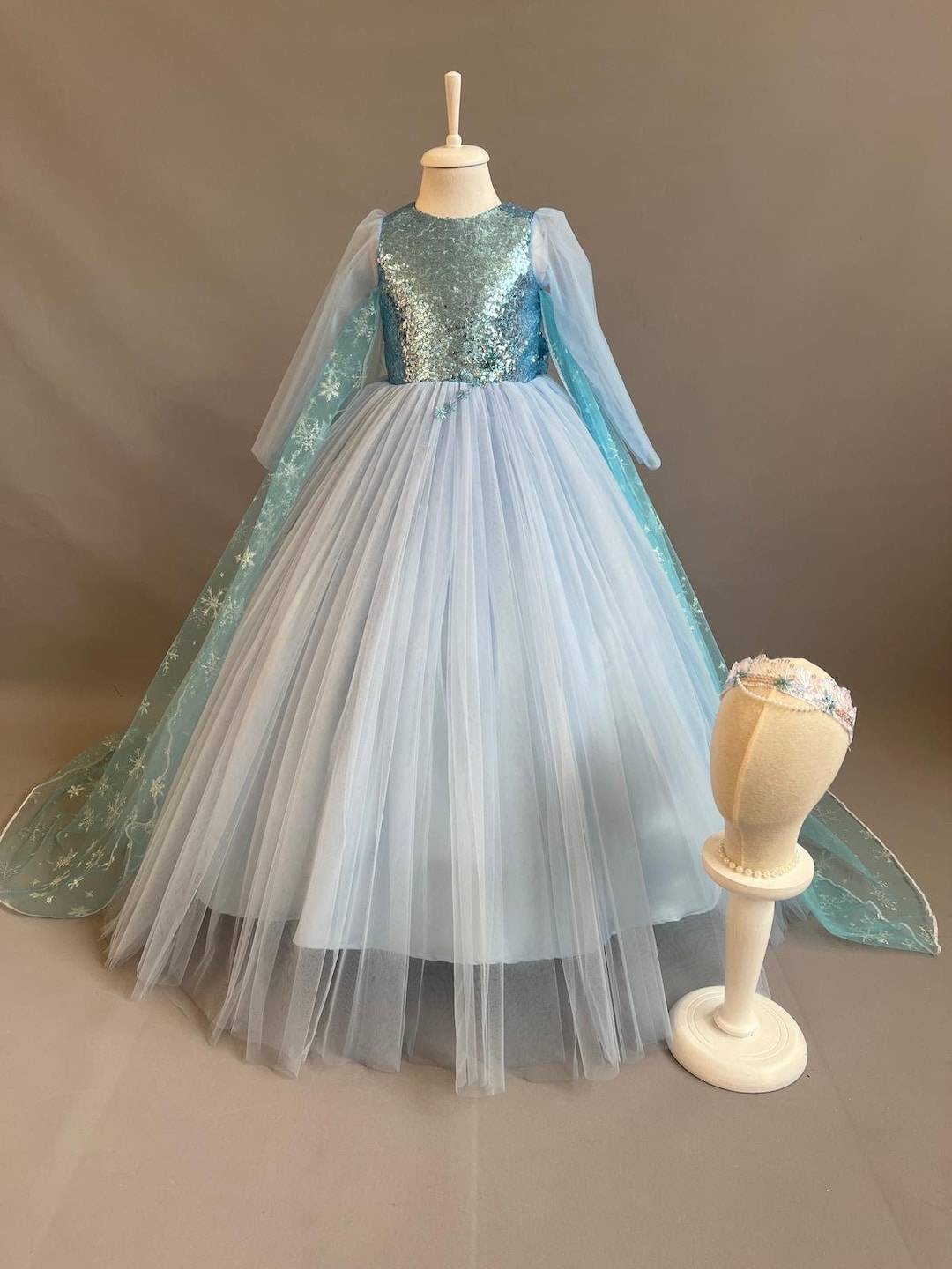 NEW Elsa Dress for Girls, Frozen Elsa Birthday Costume, Toddler Party ...