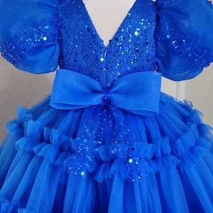 Royal Blue Flower Girl Ball Gown - Baby Blue Princess Dress - Toddler ...