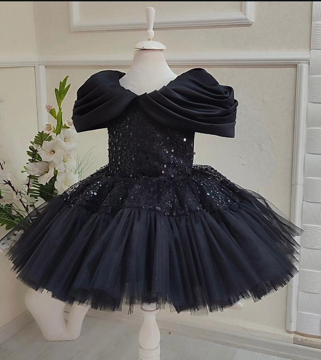 NEW MODEL Wednesday Addams Toddler Costume, Wednesday Addams Raven ...