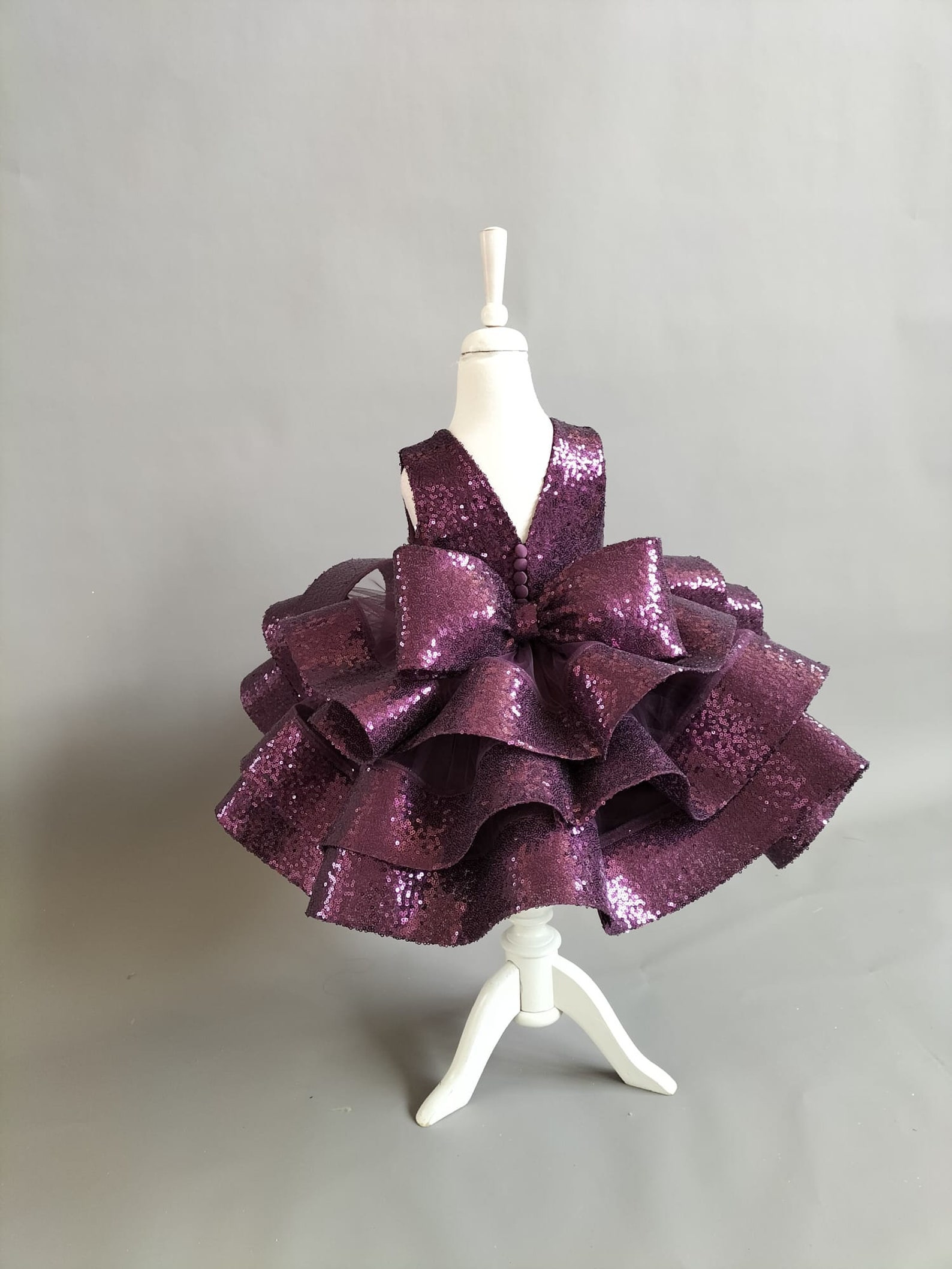 Plum Sequin Tutu Dress Toddler Sequin Baby Outfit Birthday - Etsy