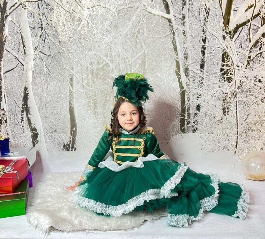 Girl Nutcracker Costume: Emerald Green Birthday Circus Dress - Etsy