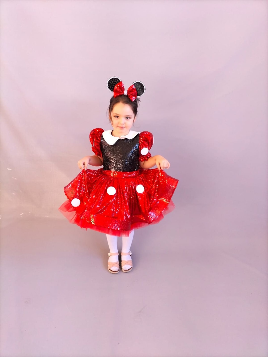 Minnie Mouse Dress: Red Polka Dot Party Costume - Etsy
