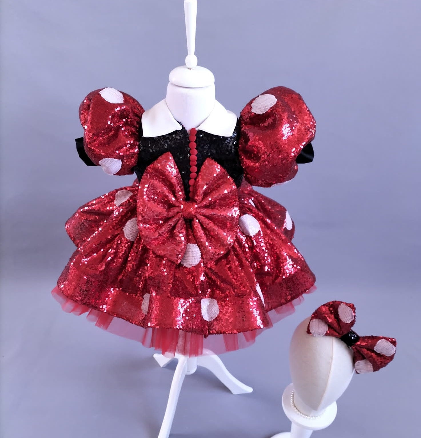 Minnie Mouse Dress Red Polka Dot Party Costume Etsy 0396