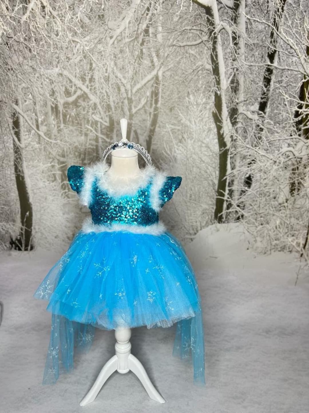 Elsa Baby Dress, Elsa Toddler Costume, Frozen Costume, Baby Girl Dress ...