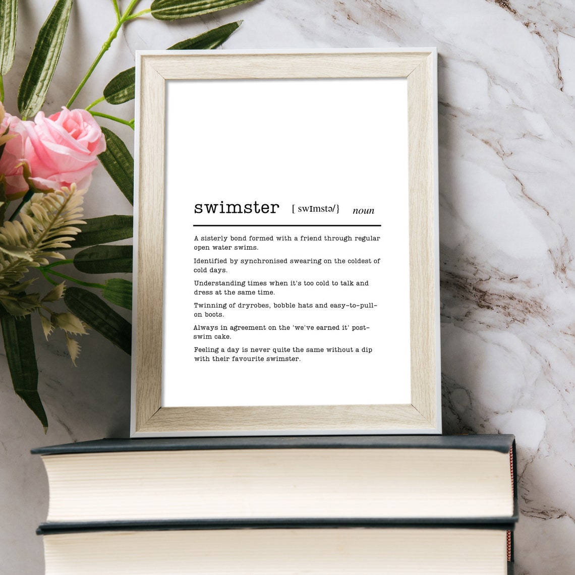 Open Water Swimmers Poster for Swimming Friends | Sea Swim Definition ...