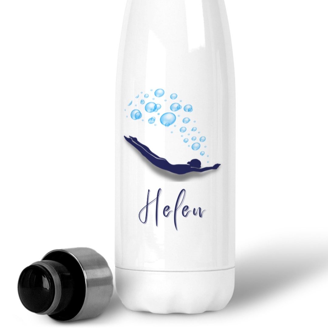 Personalised Swimming Bottle Stainless Steel | Wild Swimming Warm Flask ...