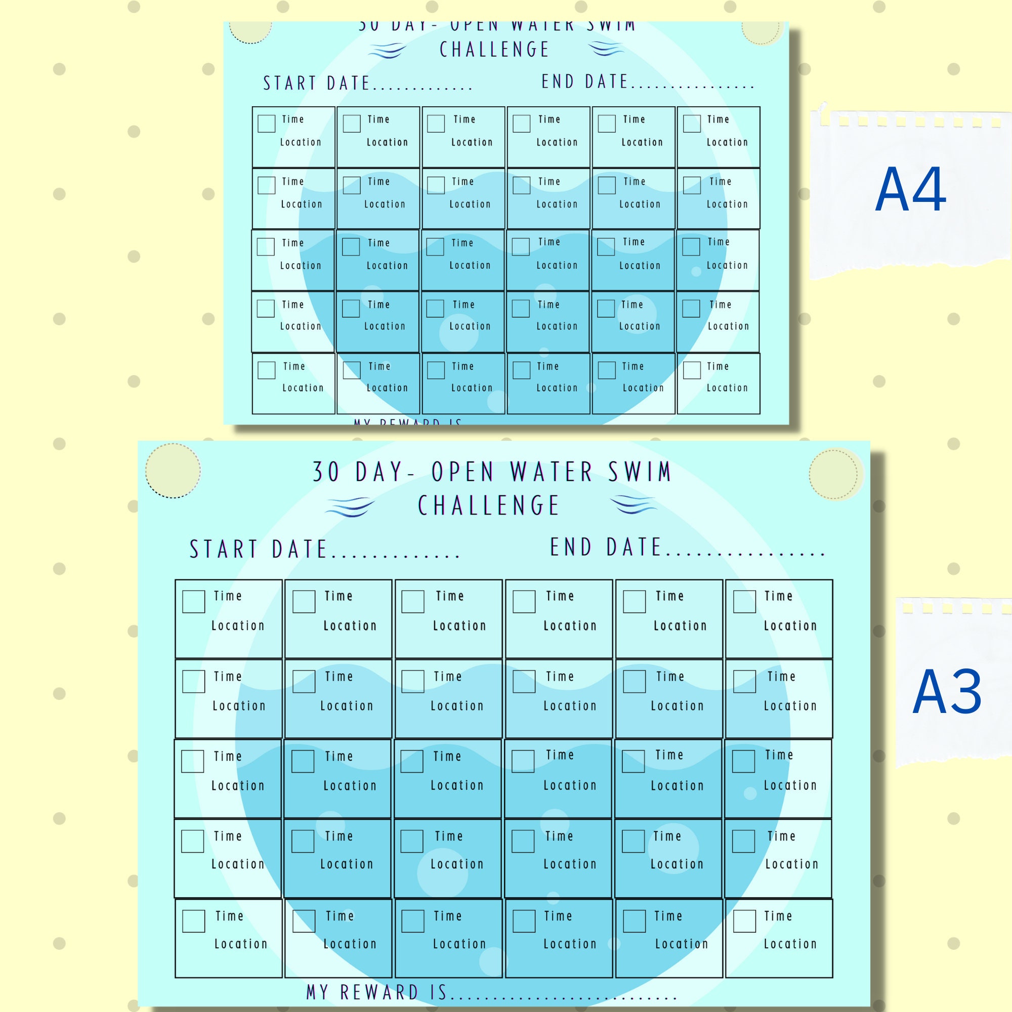 30 Day Challenge for Open Water Swimmers | Wild Swimming Poster to ...