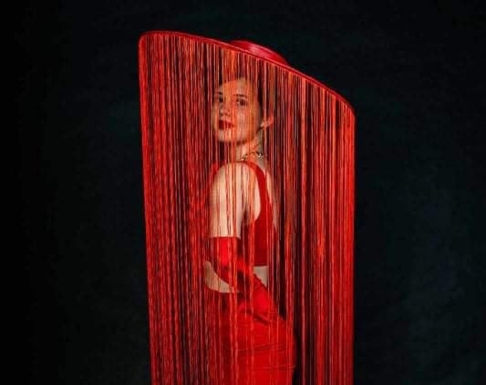 Red Hat Big Brim Hat Red Hat Lady Society Satiny Base With Wire Frame ...