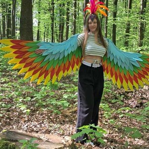 Colored Wings for the Parrot Costume | Parrot Wings Costume | Movable ...