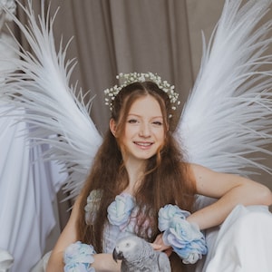 White Angel Wings for Girls | White Archangel Wings | Girls White Angel Wings | Small Angel ...