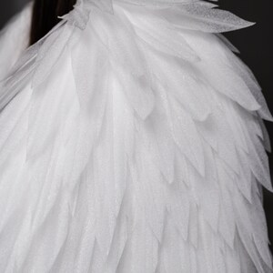 White Movable Angel Wings, White Angel Wings With Lights, White Moving ...