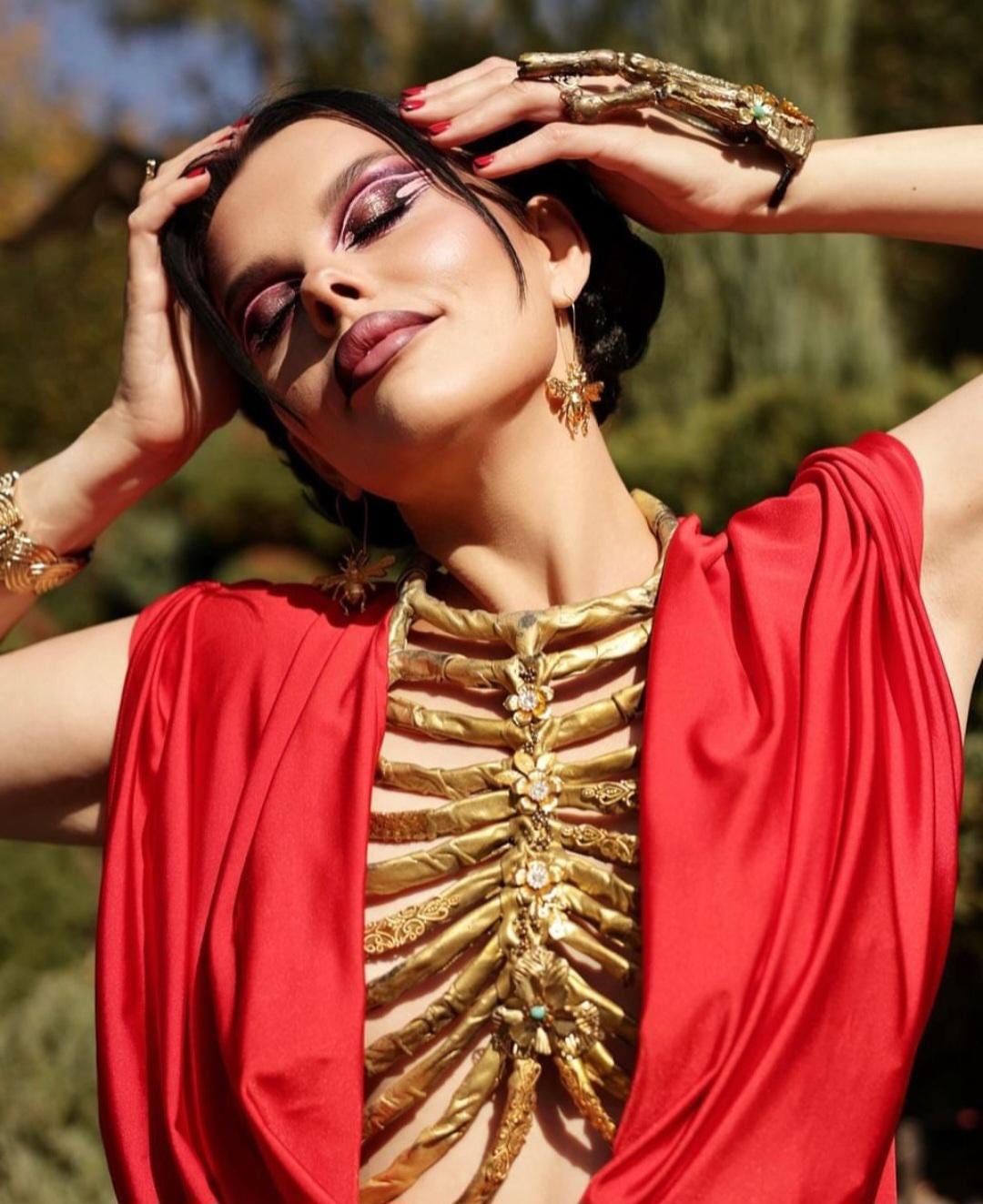 Gold Ribcage Corset | Skeleton Ribcage Corset | Bone Corset on the ...