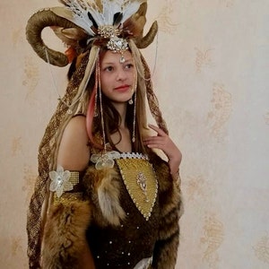 Buffalo Headdress Native American | Gothic Headpiece for Costume ...