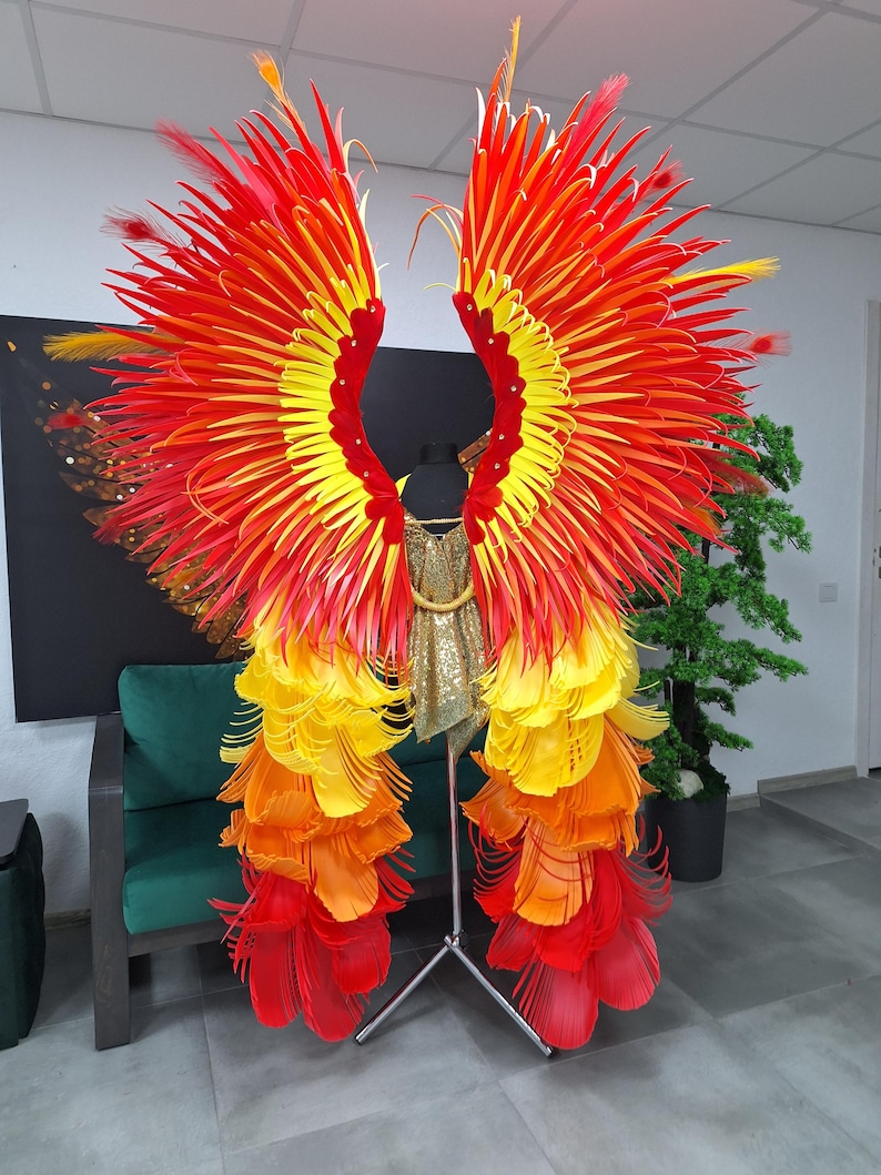 Trinidad Carnival Costume Wings & Tails - Movable Phoenix Wings ...