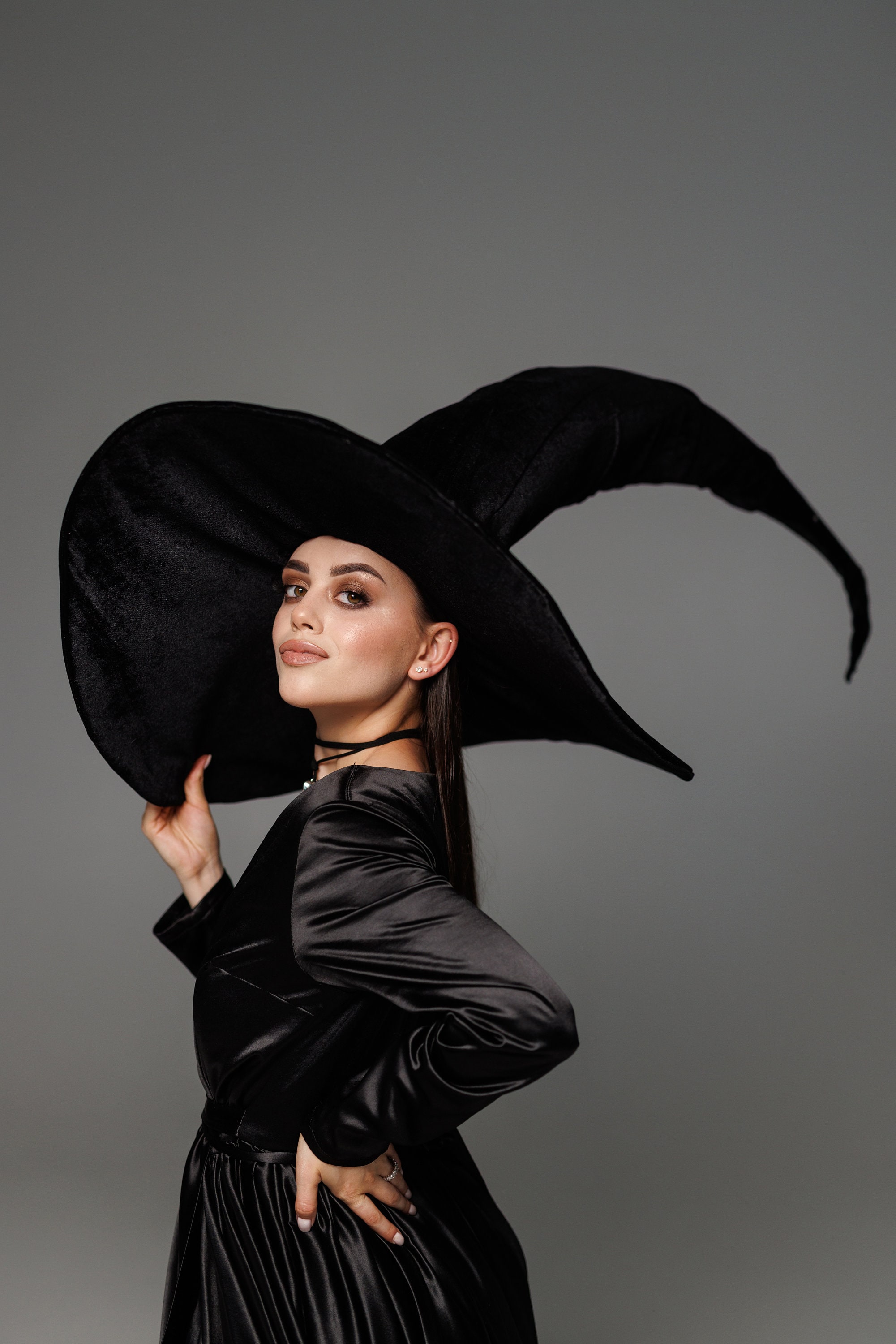Adult Halloween Costume Witch - Alchemist Witch Hat Adventurer Larp ...