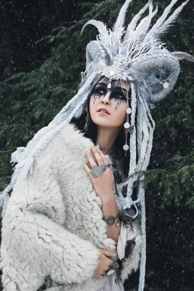 Skull Crown, Witch Headdress With Horns - Gothic Headpiece for Costume ...