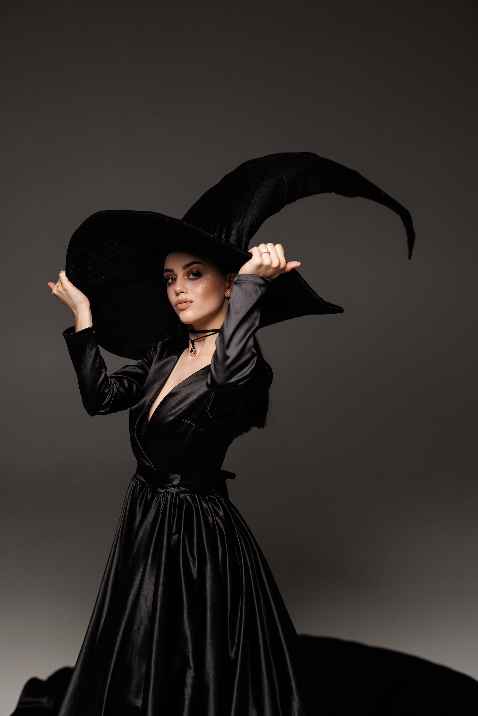 Adult Halloween Costume Witch - Alchemist Witch Hat Adventurer Larp ...