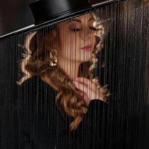 Stylish Black Hat With Dramatic Fringe Trim Wide Brim Headpiece for ...