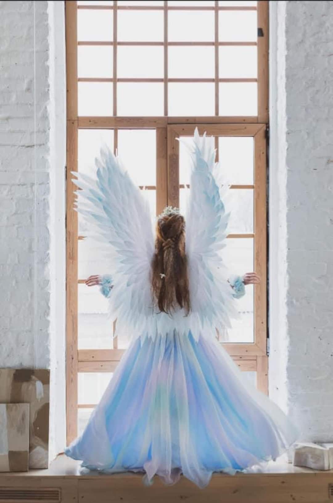 Blue and White Wings | Kids Wings Costume | Little Angel Wings for Baby ...