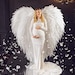 Fluffy White Angel Wings - Full Length Costume Accessory for Cosplay ...