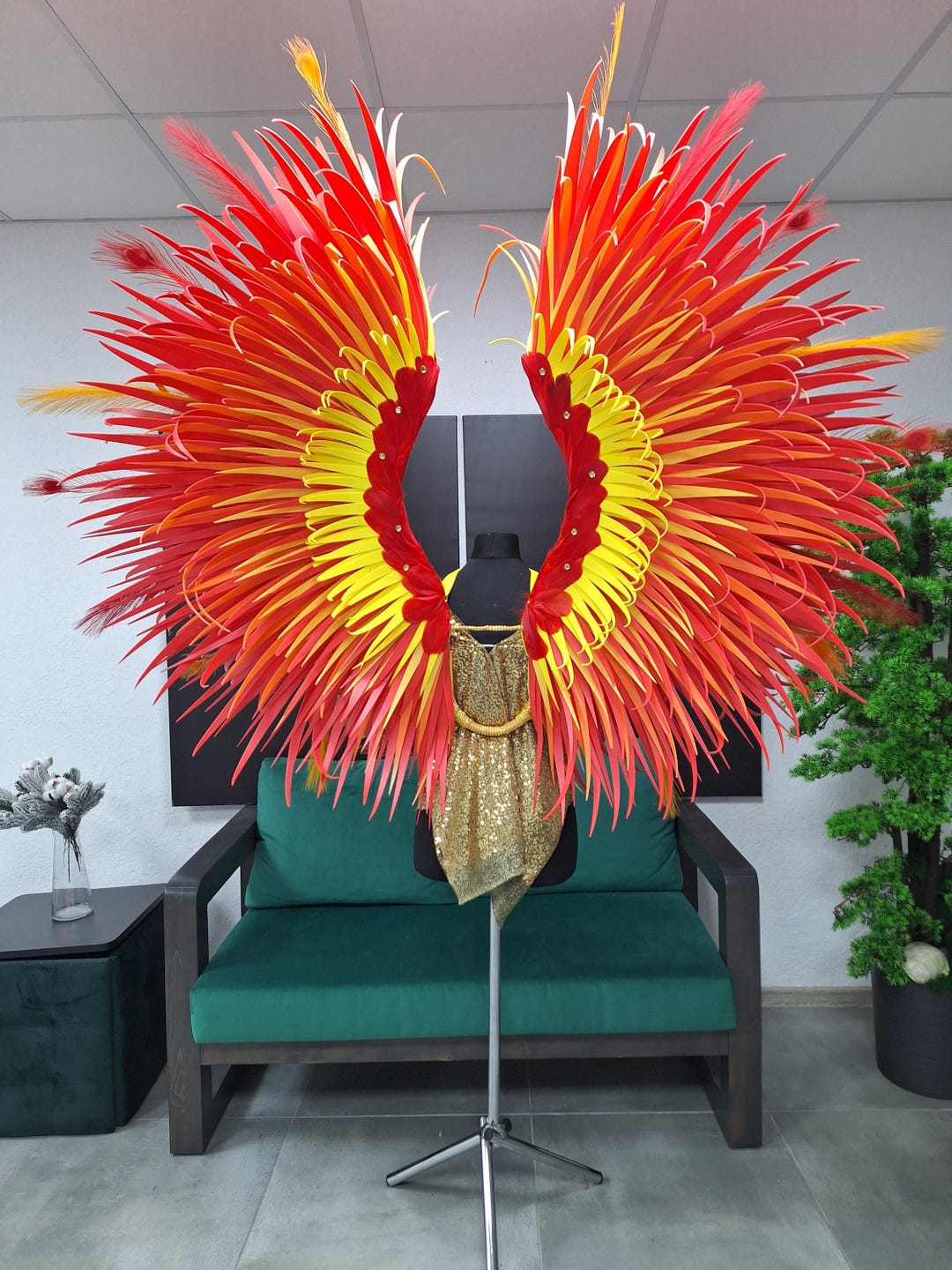 Trinidad Carnival Costume Wings & Tails - Movable Phoenix Wings ...