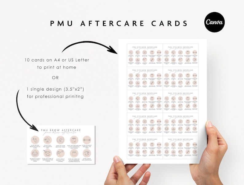 Editable PMU Forms: Client Intake, Consent & Aftercare (canva Template ...