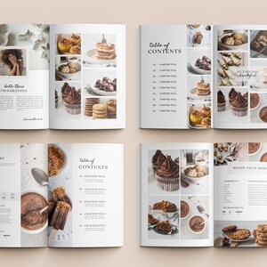 Cookbook Template Editable Recipe Book Template Printable Recipe Ebook ...