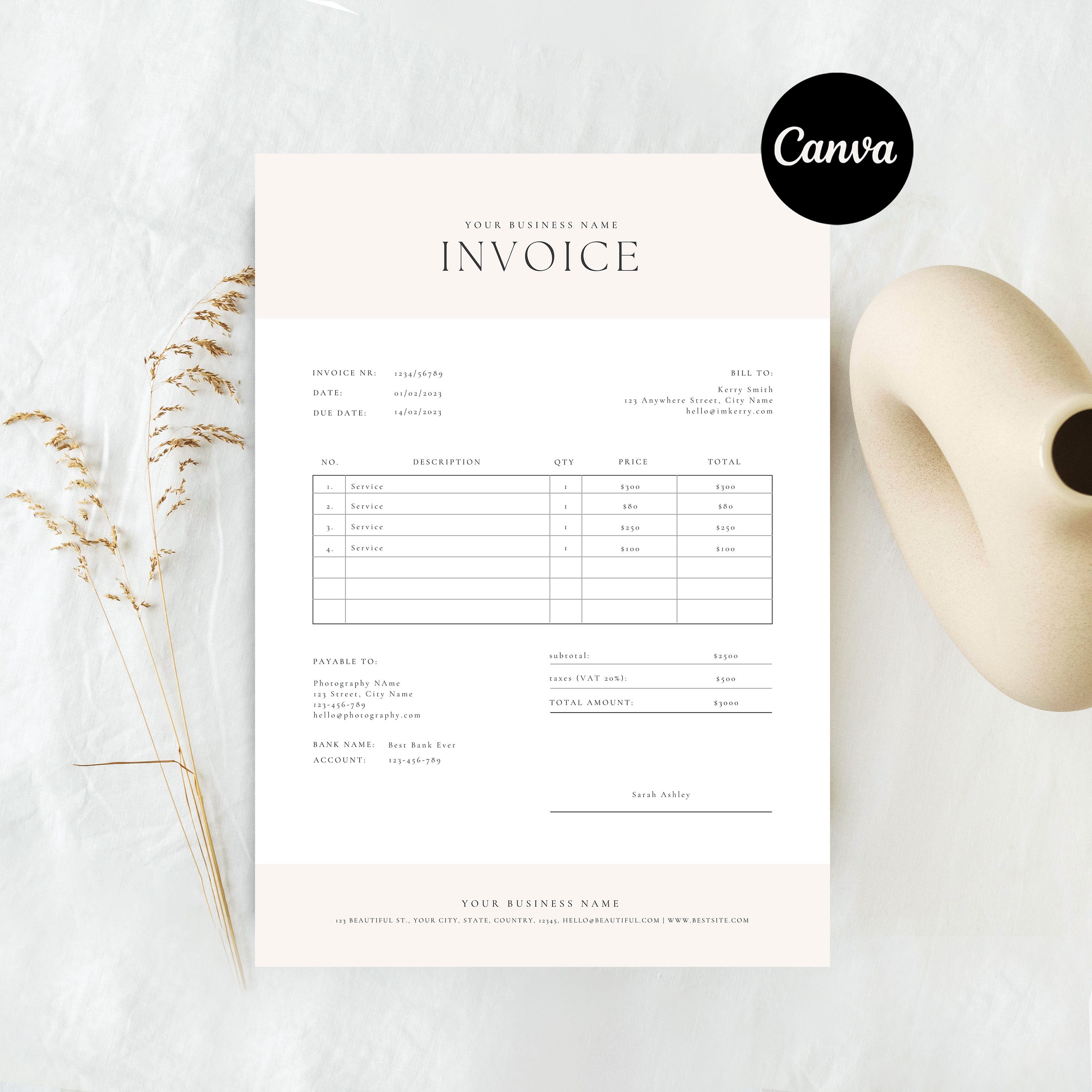 Videography Contract Template: Photography Forms (canva Template) - Etsy