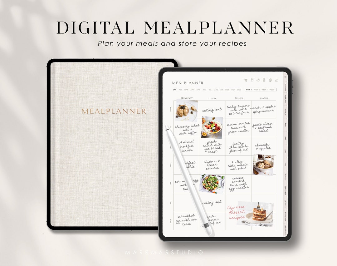 Digital Weekly Meal Planner: Goodnotes iPad Template (PDF) - Etsy