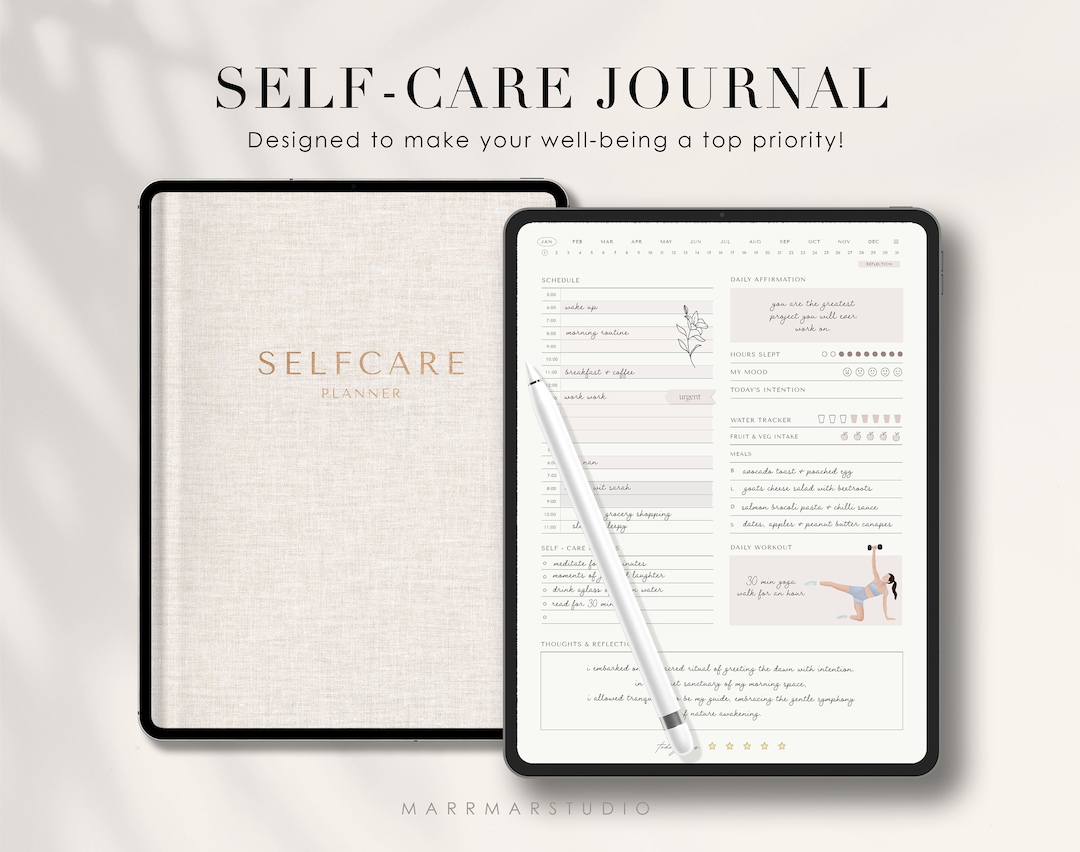 Digital Self-care Journal: Wellness & Mindfulness Planner (goodnotes ...