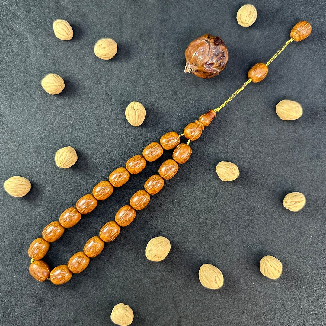 High Quality, Natural Juniper andız Seed 19 Beads Mala & Mascot Tesbih ...