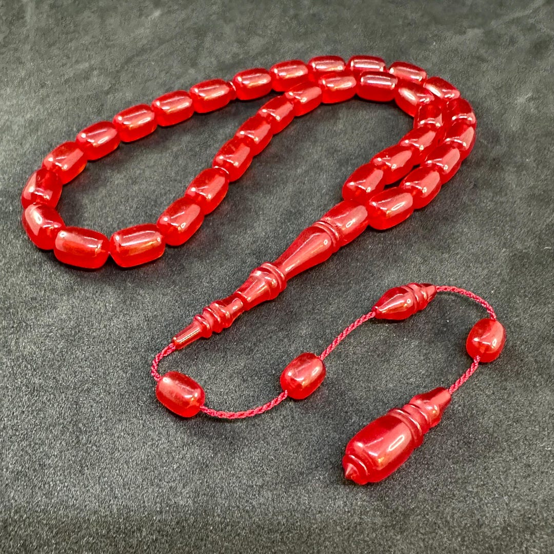 High Quality Bakelite, Faturan, Catalin Amber 33 Beads, Tesbih, Tasbih ...