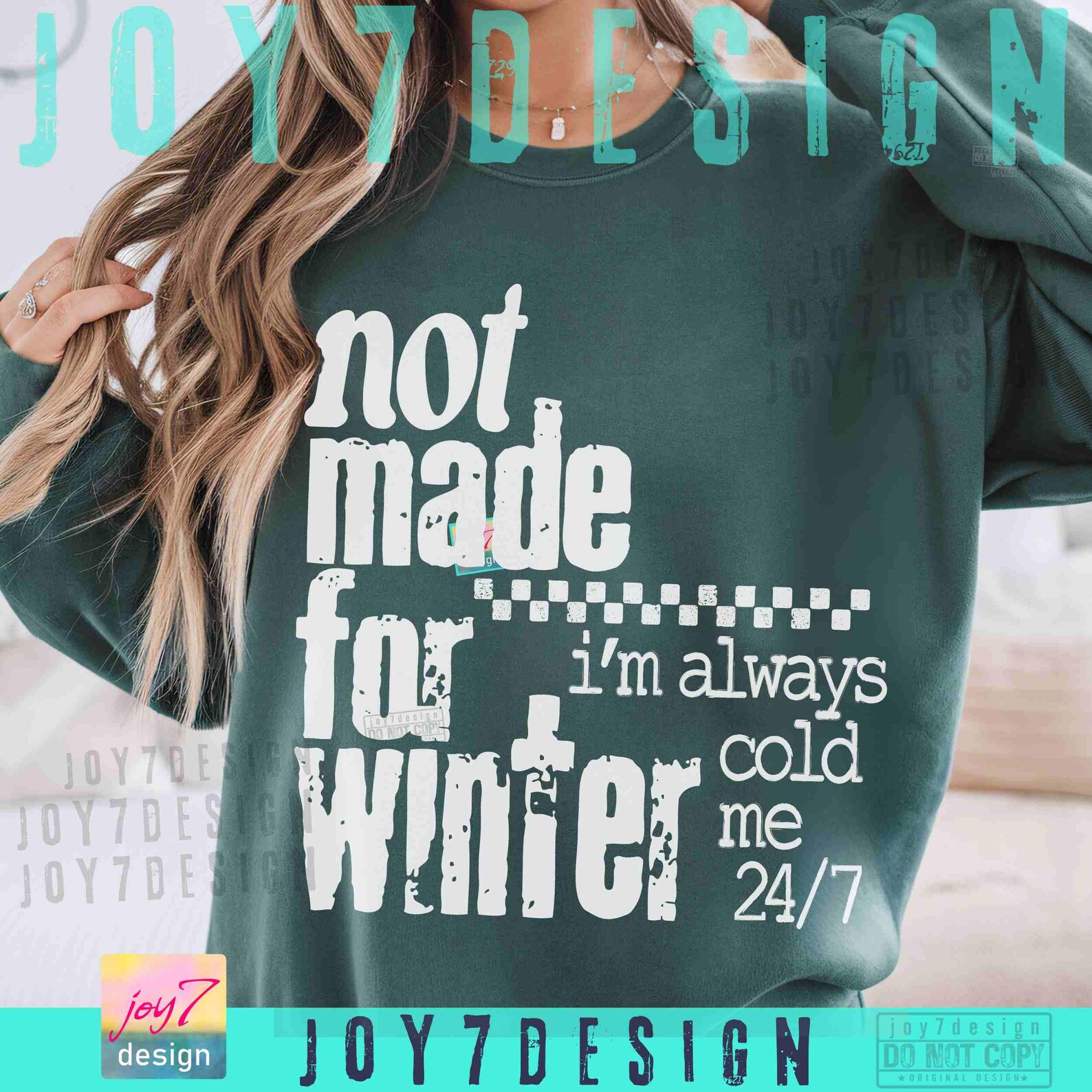 Not Made for Winter PNG Funny Always Cold Retro Freezing Design ...