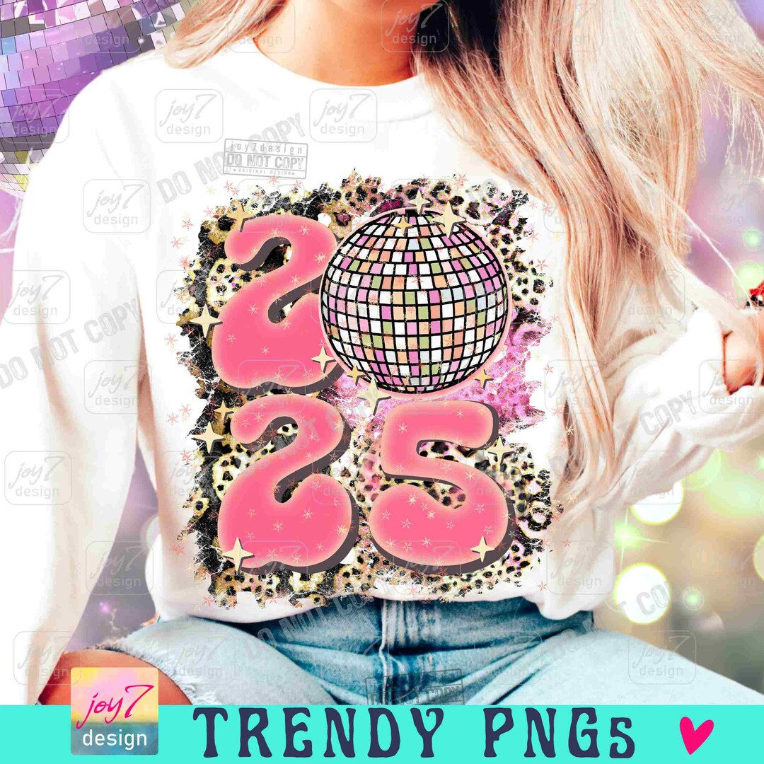 New Year's Eve PNG Groovy Disco Ball New Year Png Happy New Year 2025 ...