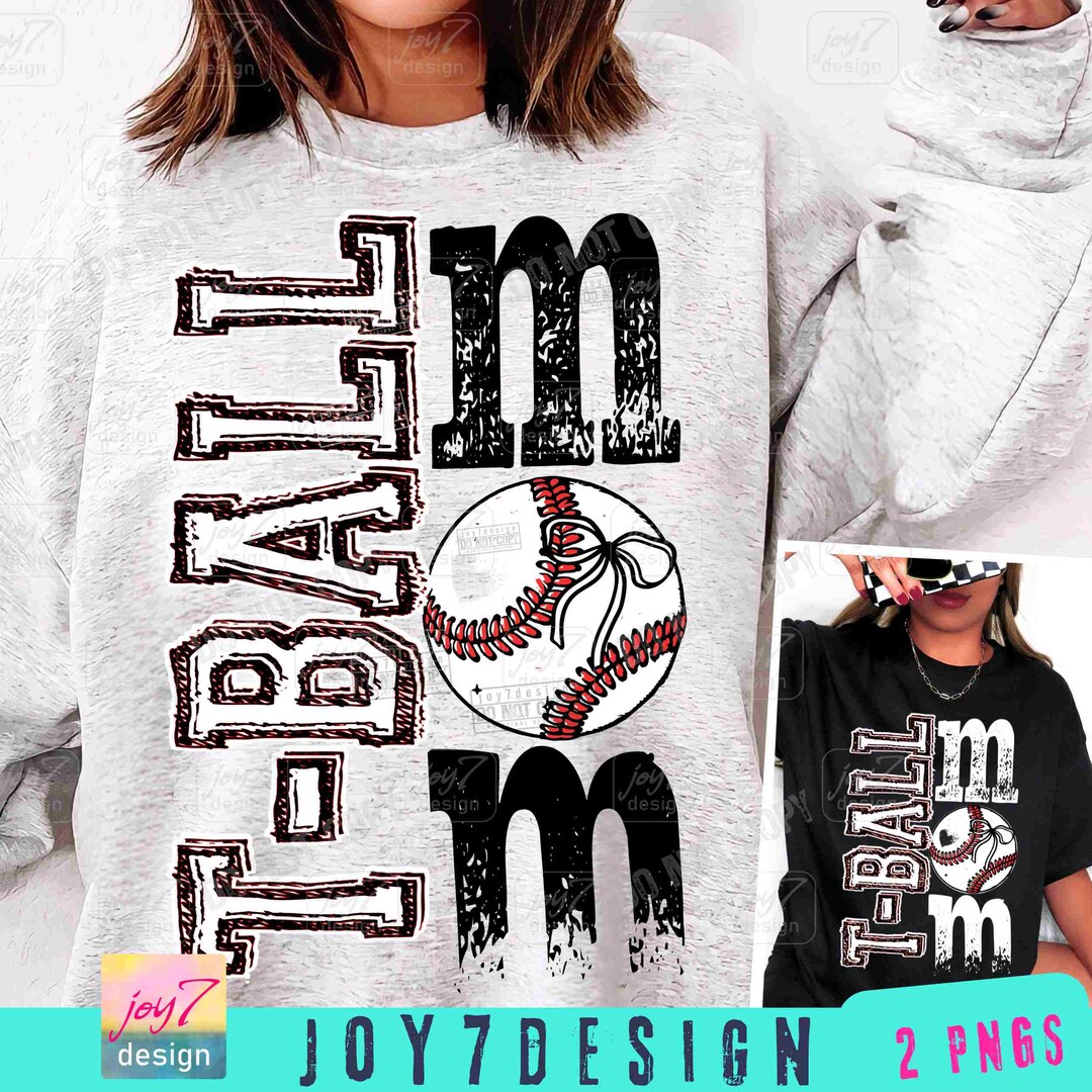 T-ball Mom PNG Retro Coquette T-ball Mom Game Day Png T-ball Mom Shirt ...