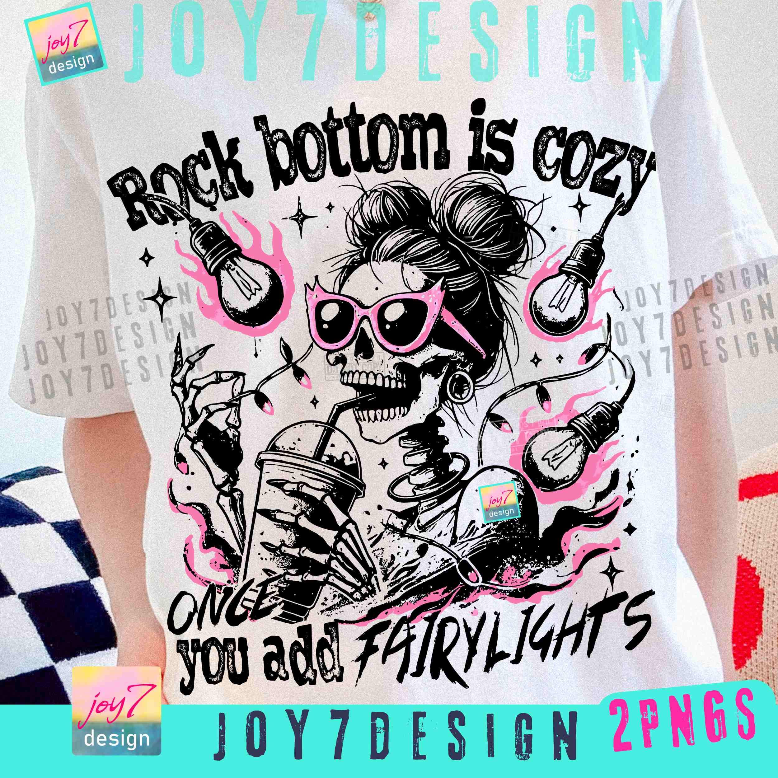 Sarcastic Rock Bottom Funny Skeleton PNG Snarky Humor Trendy Womens ...