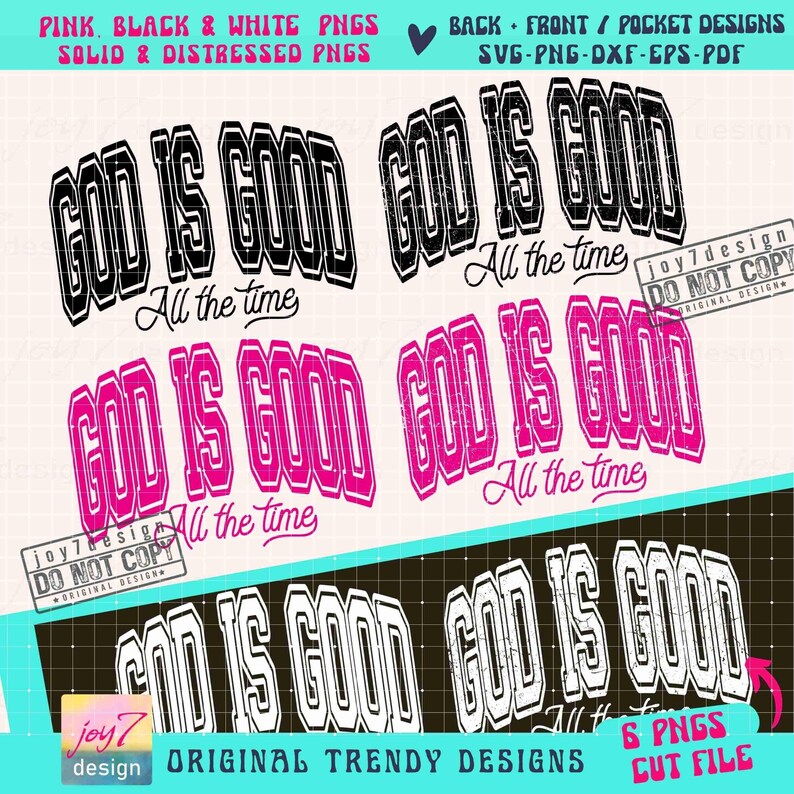 God SVG PNG Faith Based Svg Digital Design Retro Christiaan Religious ...
