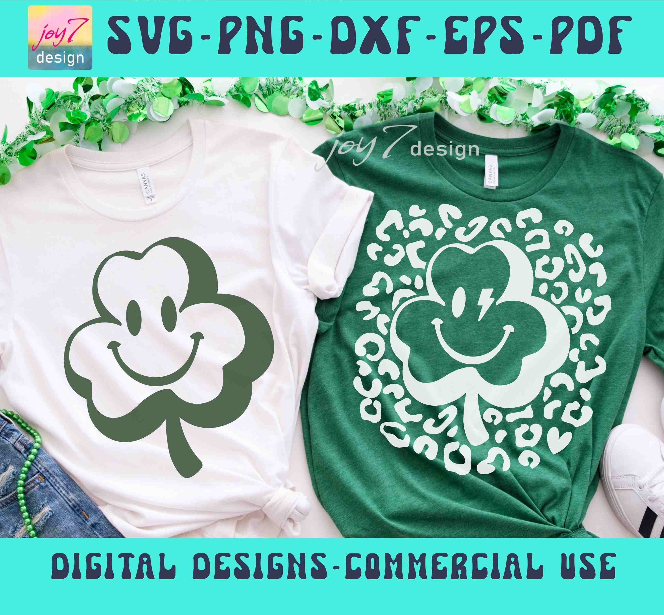 Shamrock Leopard SVG PNG Groovy Shamrock Leopard Print Groovy - Etsy