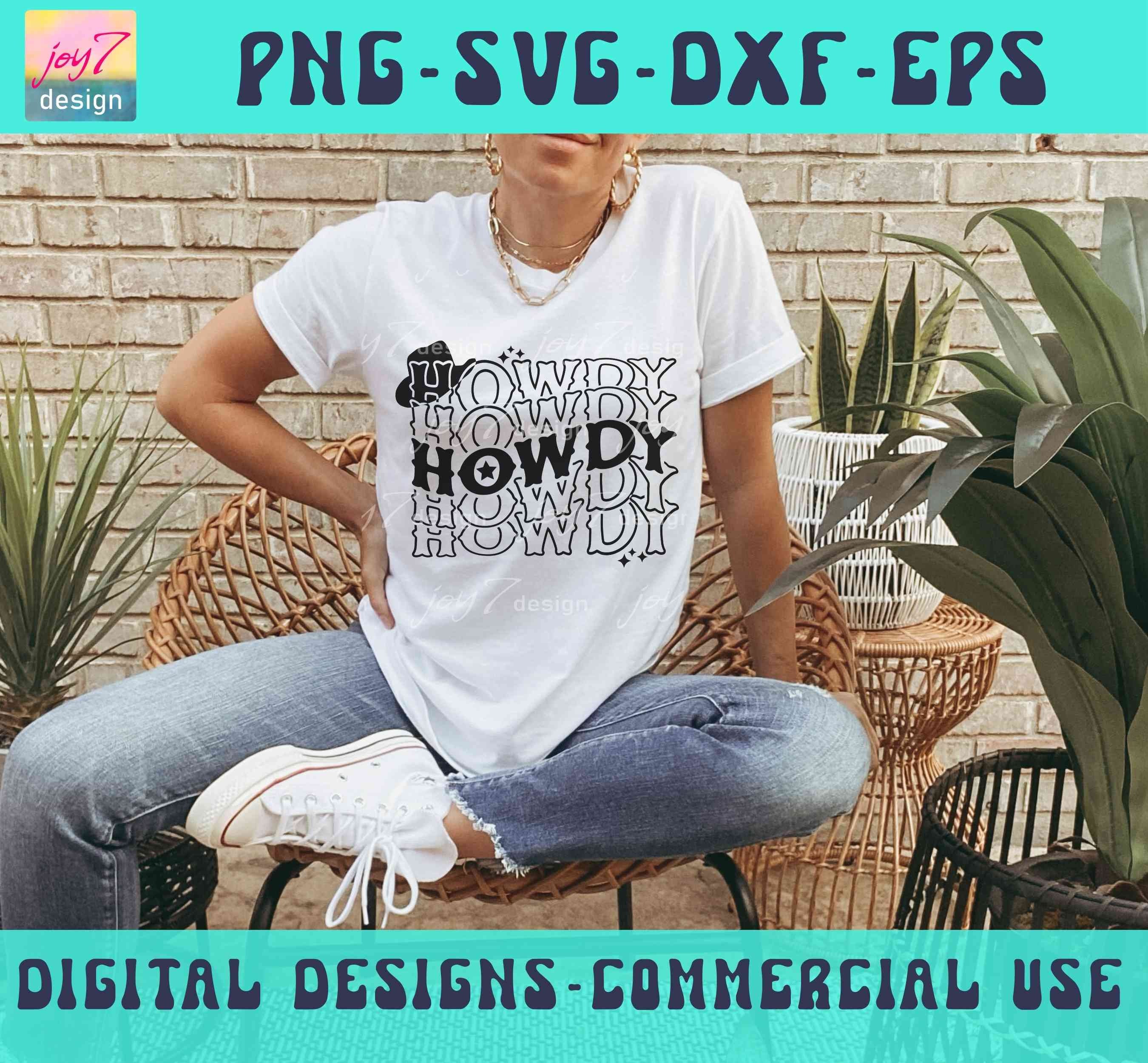Howdy Svg Stacked Wavy Howdy Svg Cowboy Svg Western Font - Etsy Ireland