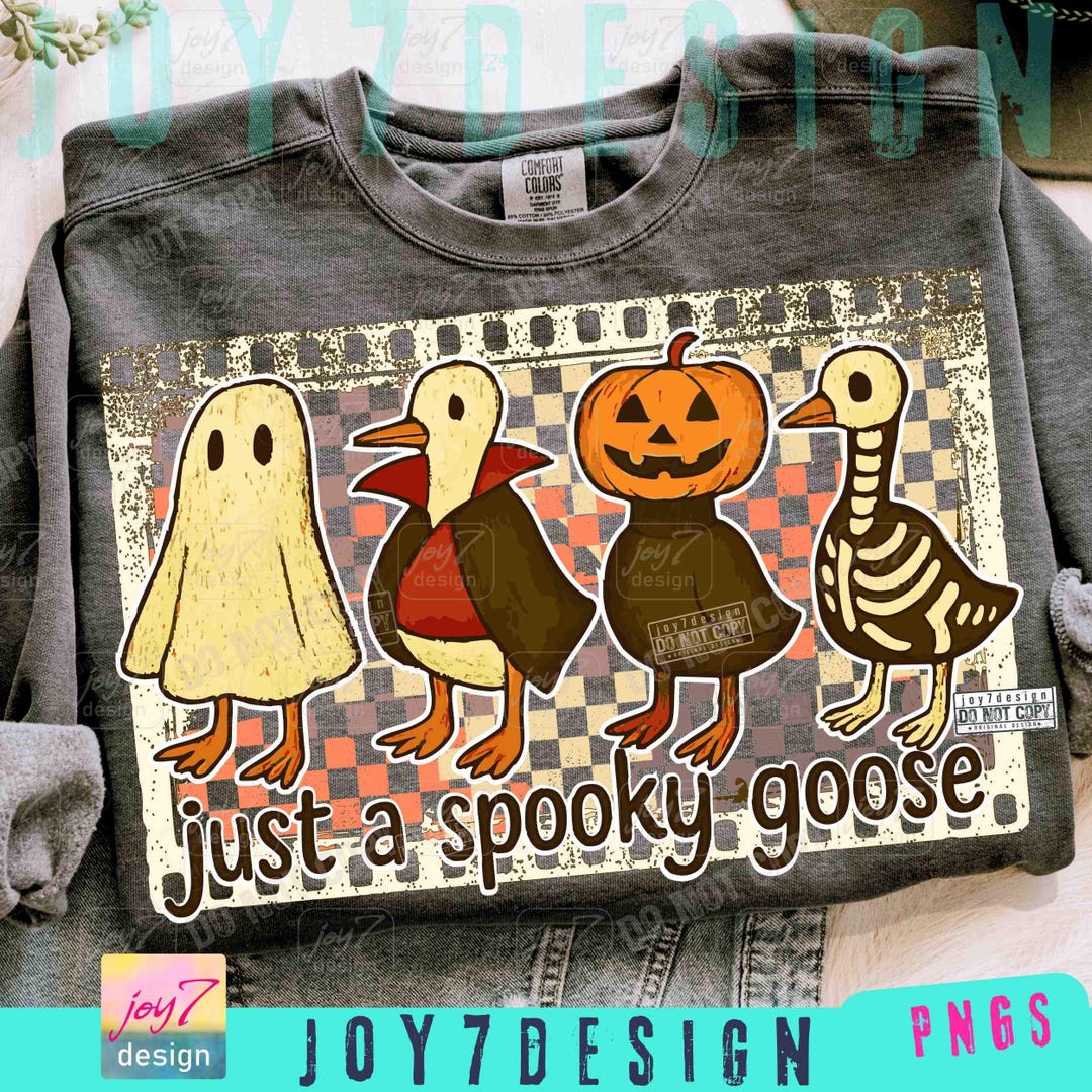 Spooky Goose Halloween PNG Just a Spooky Goose Png Funny Goose Skeleton ...