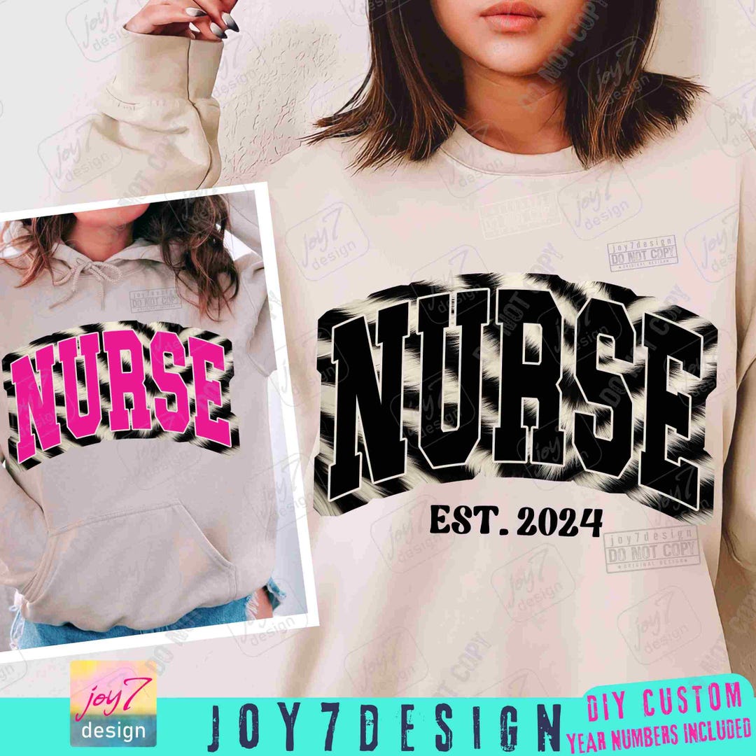 Nurse Est Zebra Print PNG Nurse Shirt Png Gift for Nurse Zebra Png ...