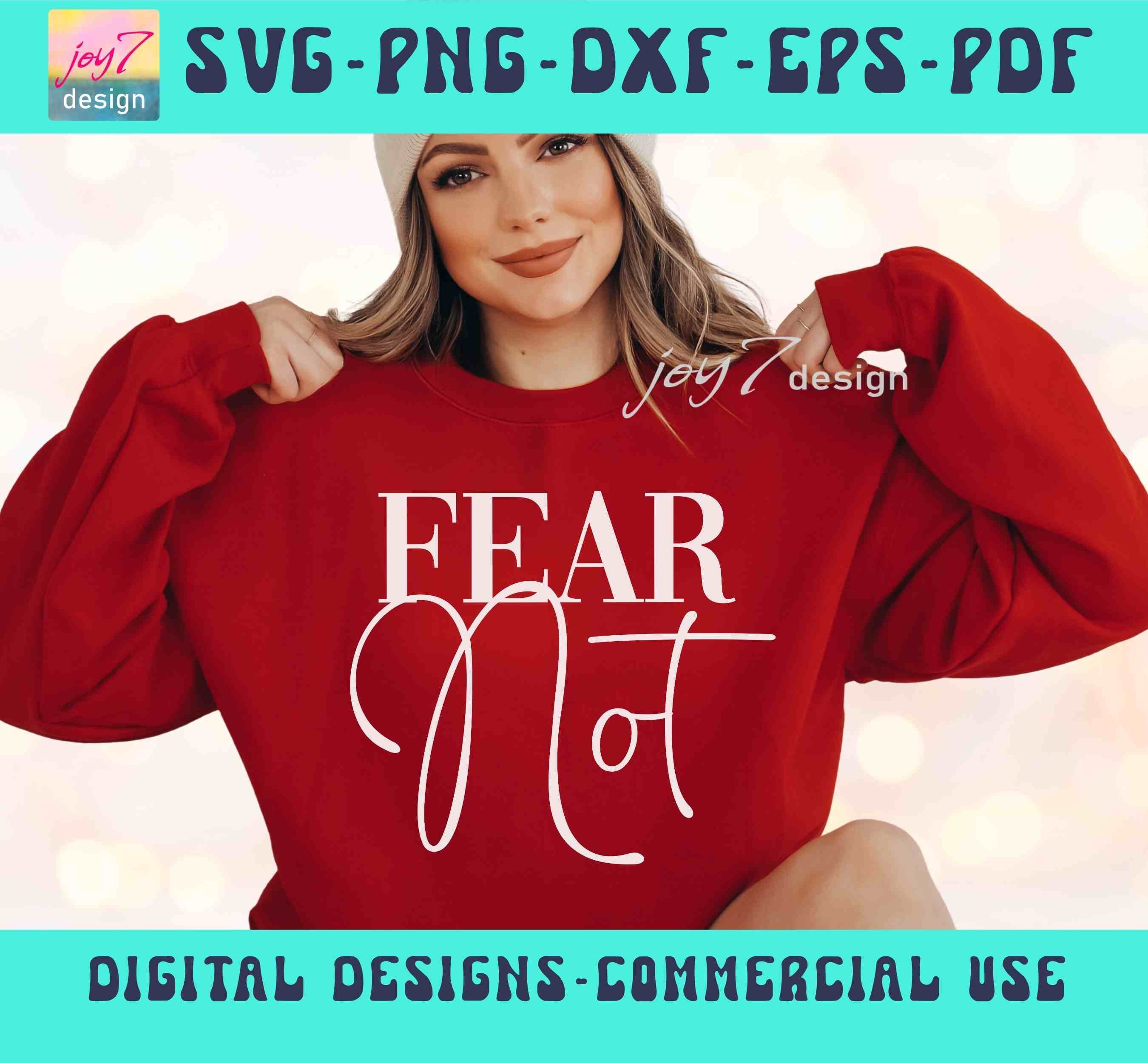 Fear SVG PNG Fear Not Faith Svg Christian Easter Svg - Etsy