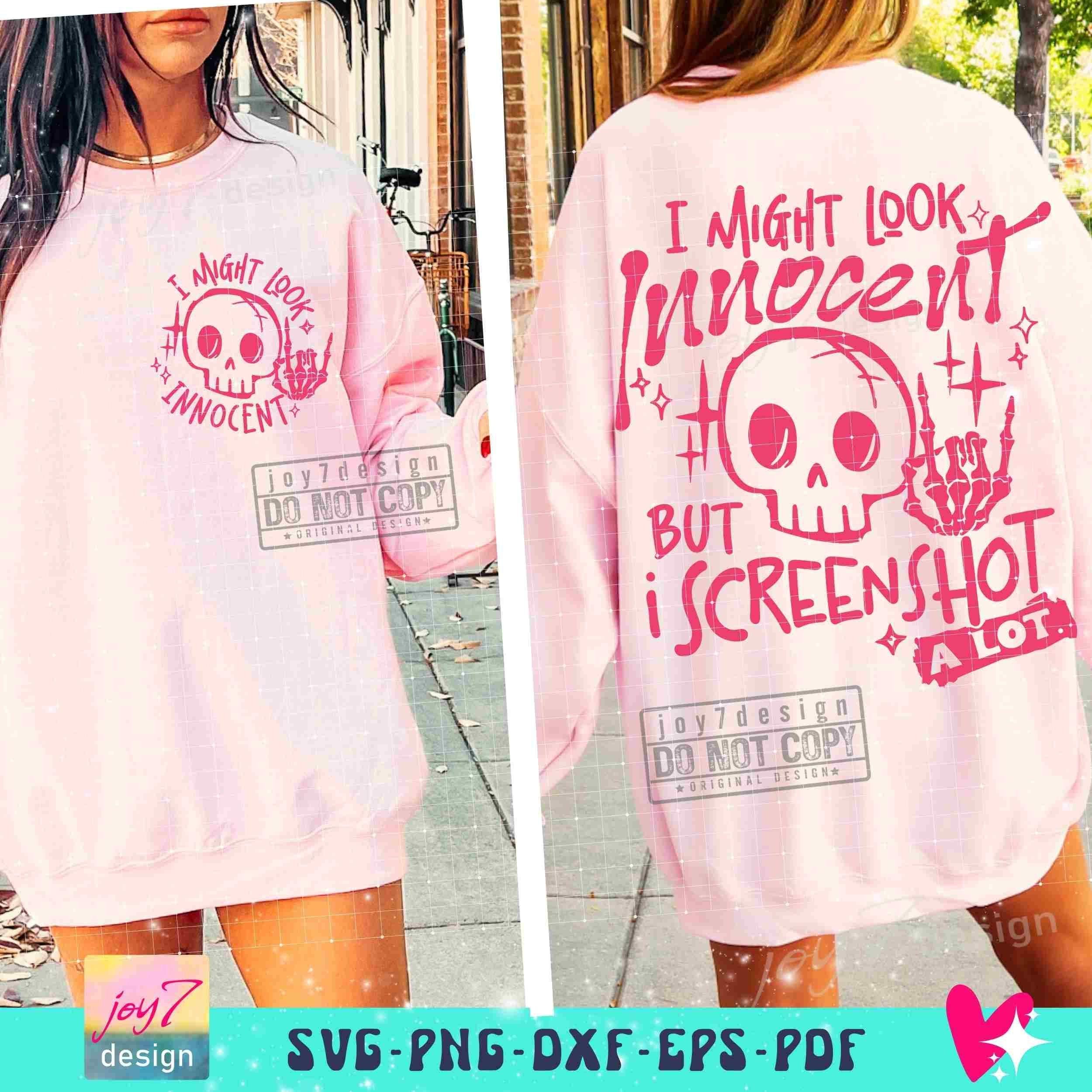 I Might Look Innocent Sarcastic SVG PNG Funny Adult Humor Skeleton Svg ...