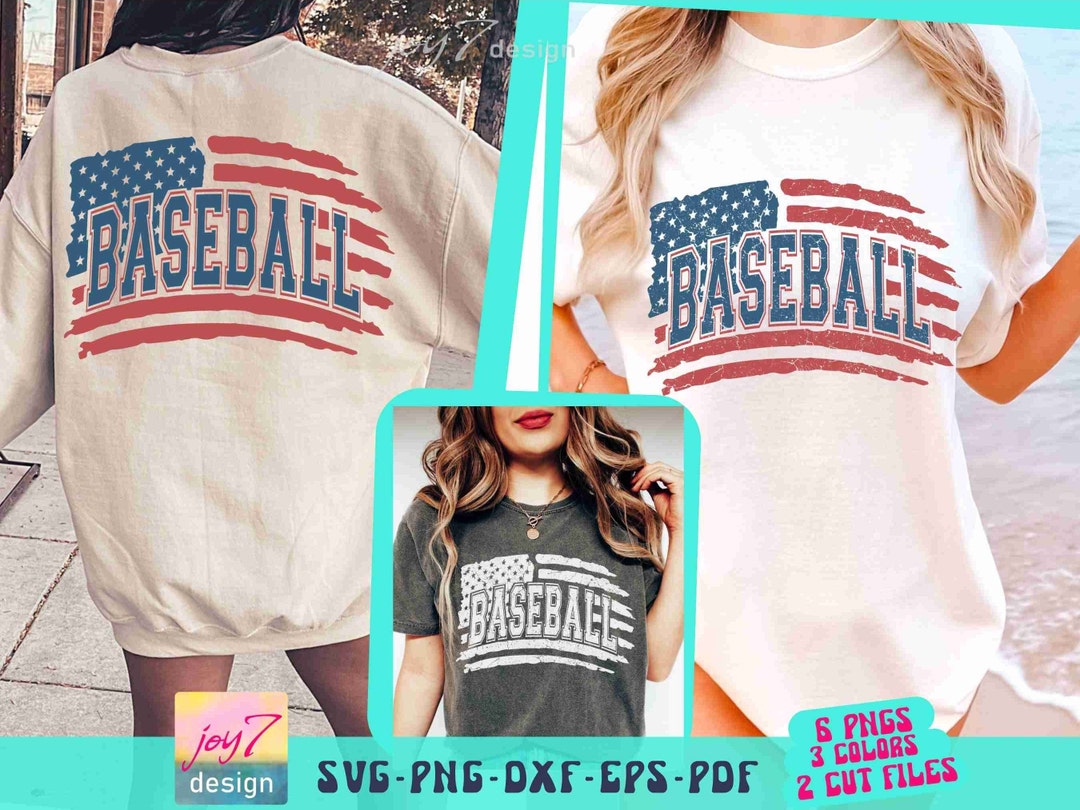 Baseball Flag SVG PNG American Flag Baseball Shirt Designs Varsity ...