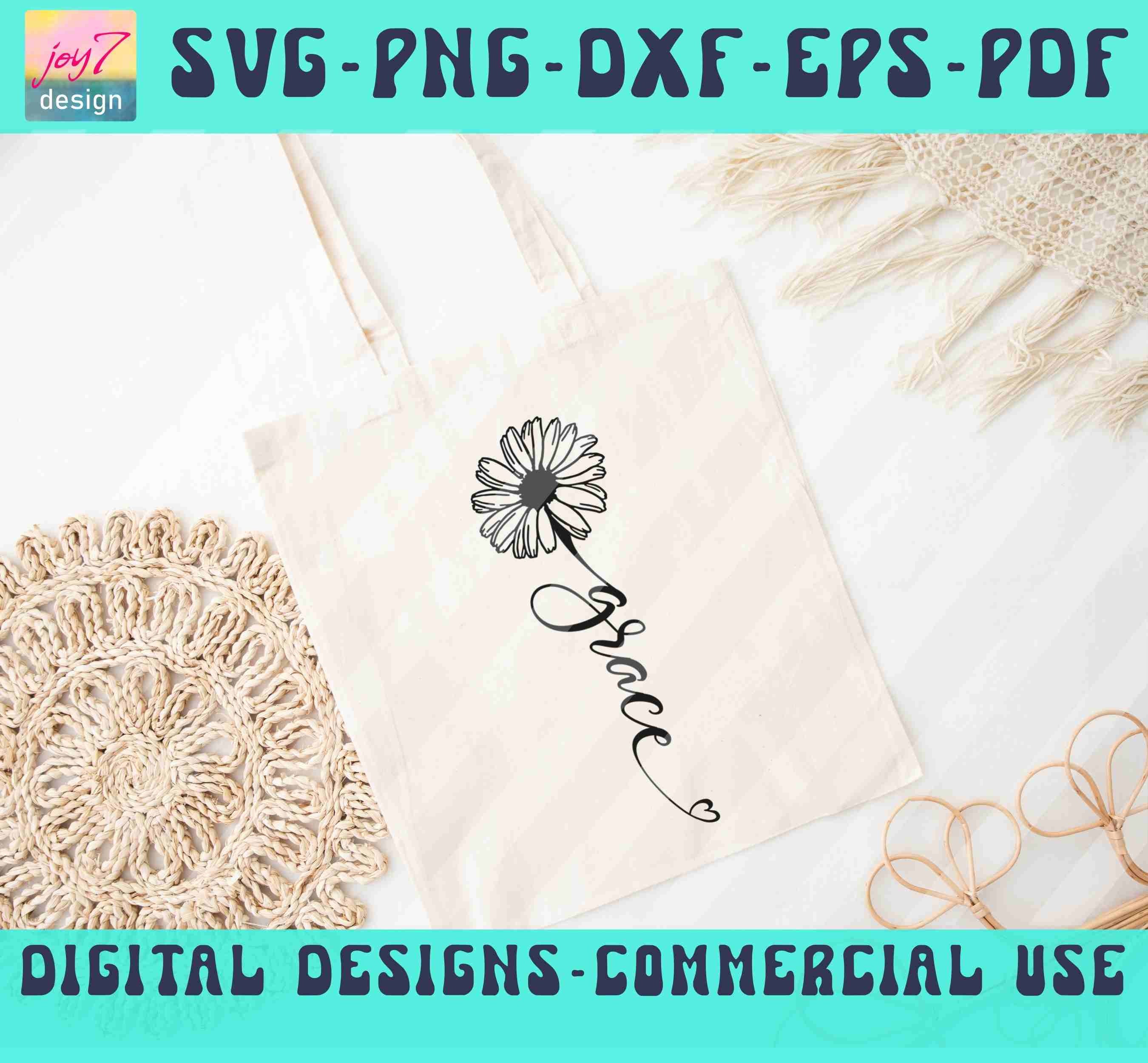 Grace SVG PNG Daisy Svg Christian Svg Religious Svg Jesus - Etsy UK